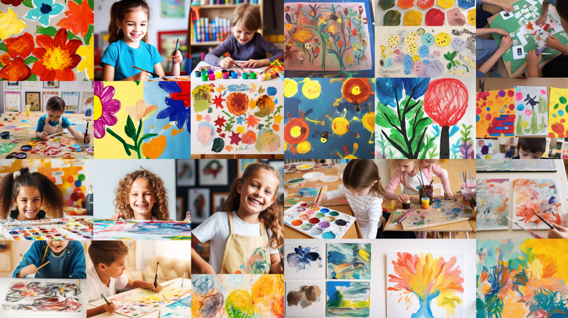 25 Creative and Colorful Painting Ideas for Kids to Try - illustrated ...