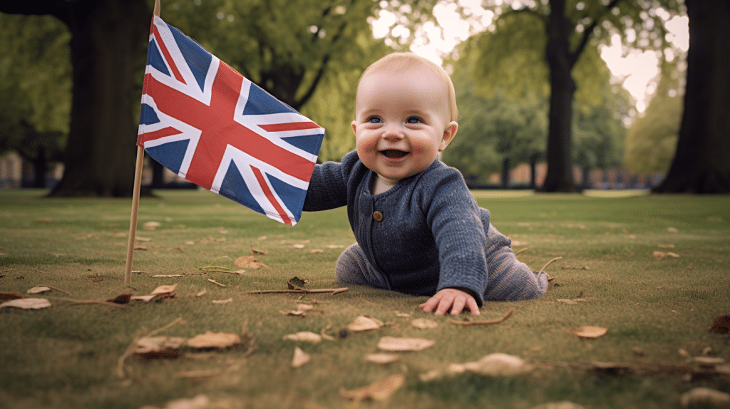 95 Unique and Cute British Baby Boy Names - illustrated Tea Cup