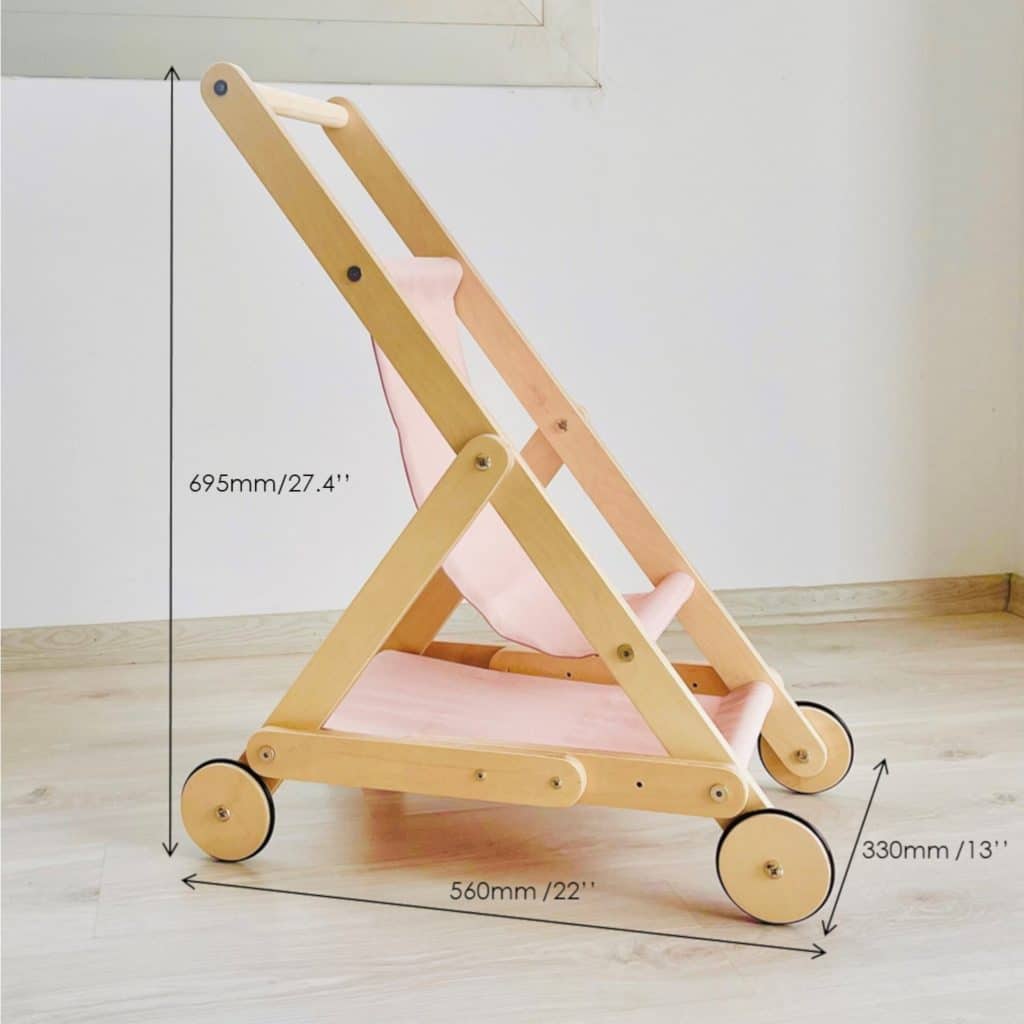 Find the Right Size Wooden Doll Stroller for Your Child With Ease ...
