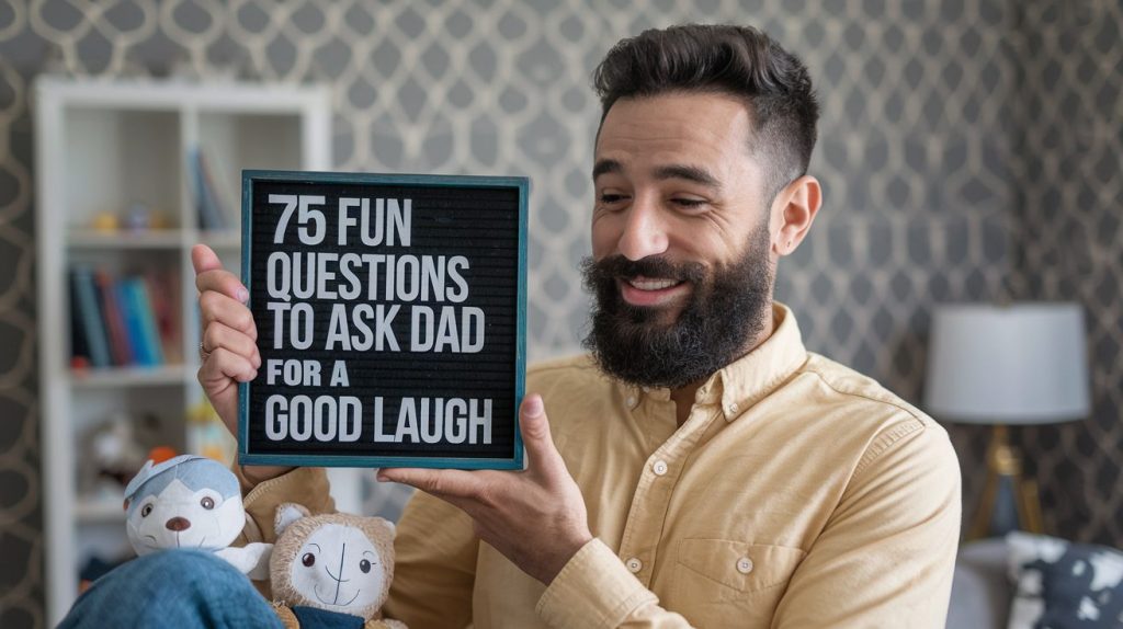 75 Fun Questions to Ask Dad for A Good Laugh - illustrated Tea Cup