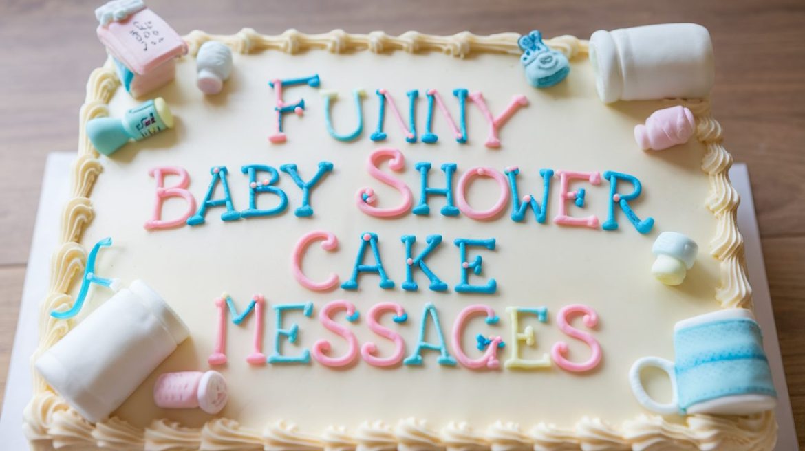 195 Quirky Baby Shower Cake Messages You’ll Love - illustrated Tea Cup