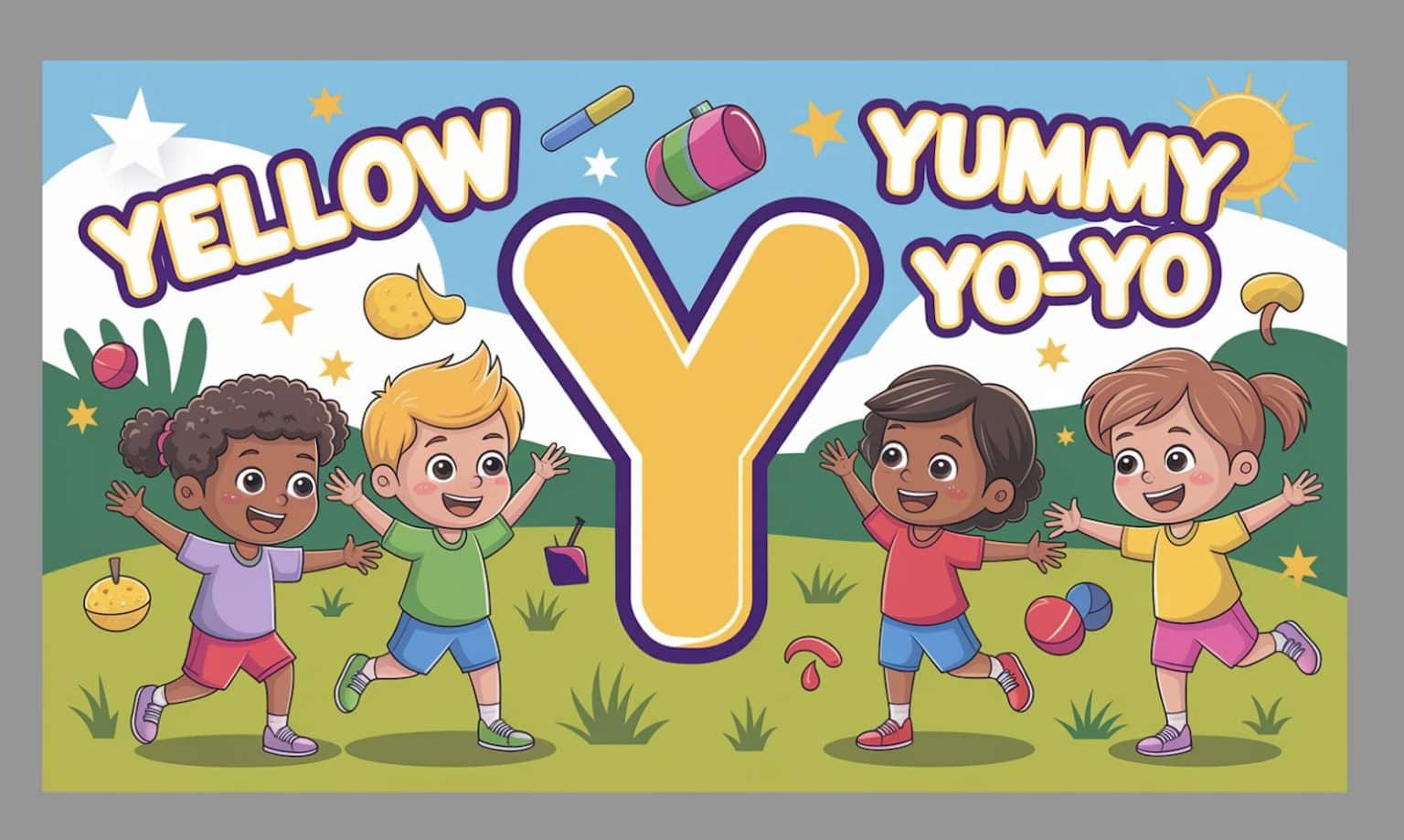 150 Creative Y Words for Kids (with Meanings) - illustrated Tea Cup