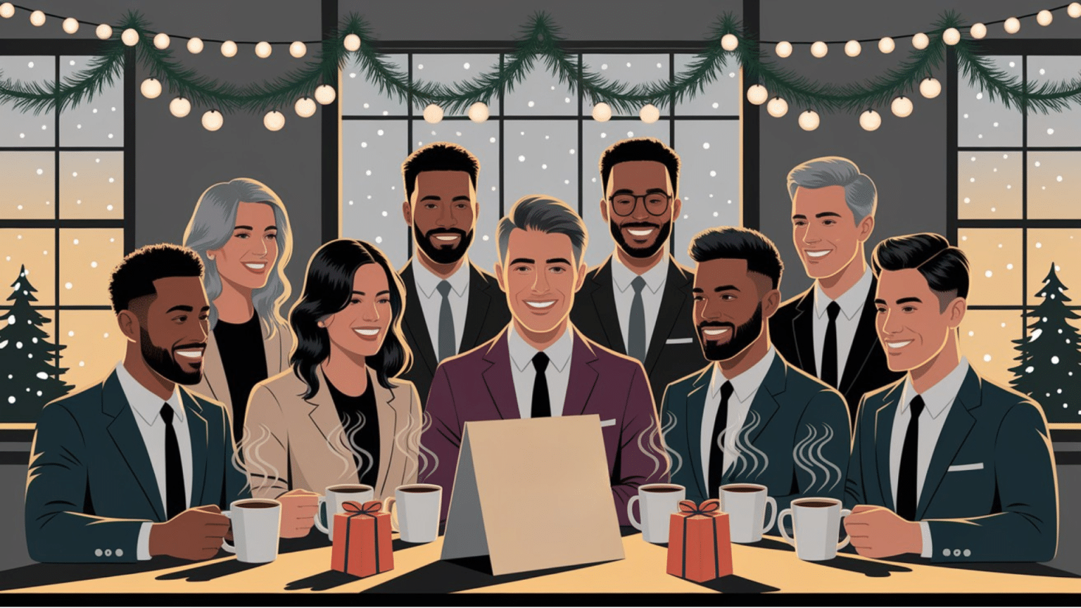 65 Holiday Messages that Truly Appreciate Your Team - illustrated Tea Cup